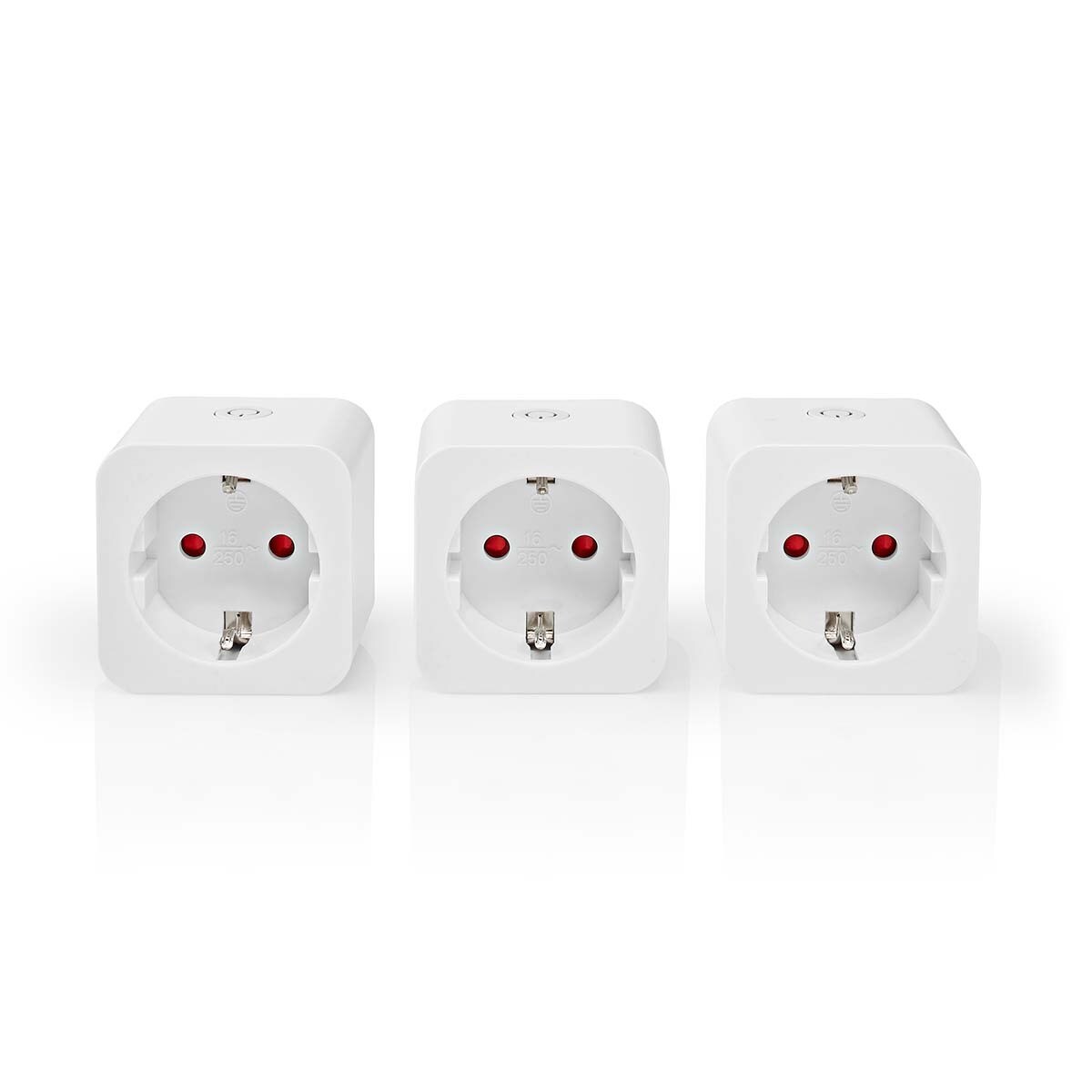 Nedis Smartlife Smart Plug 3 stuks WiFiP131FWT3 | WiFi| 3680 W | Type F ...